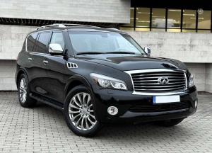 Melns Infiniti QX80 2016 Viļņa, ar dzinēja tilpumu 5.55 L un nobraukumu 90 tūkst. km par 16950 €, foto  vietnē AUTOMOTO.COM.LV
