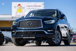 Zils Infiniti QX80 2018 Šauļi, ar dzinēja tilpumu 5.60 L un nobraukumu 105 tūkst. km par 31900 €, foto 4 vietnē AUTOMOTO.COM.LV