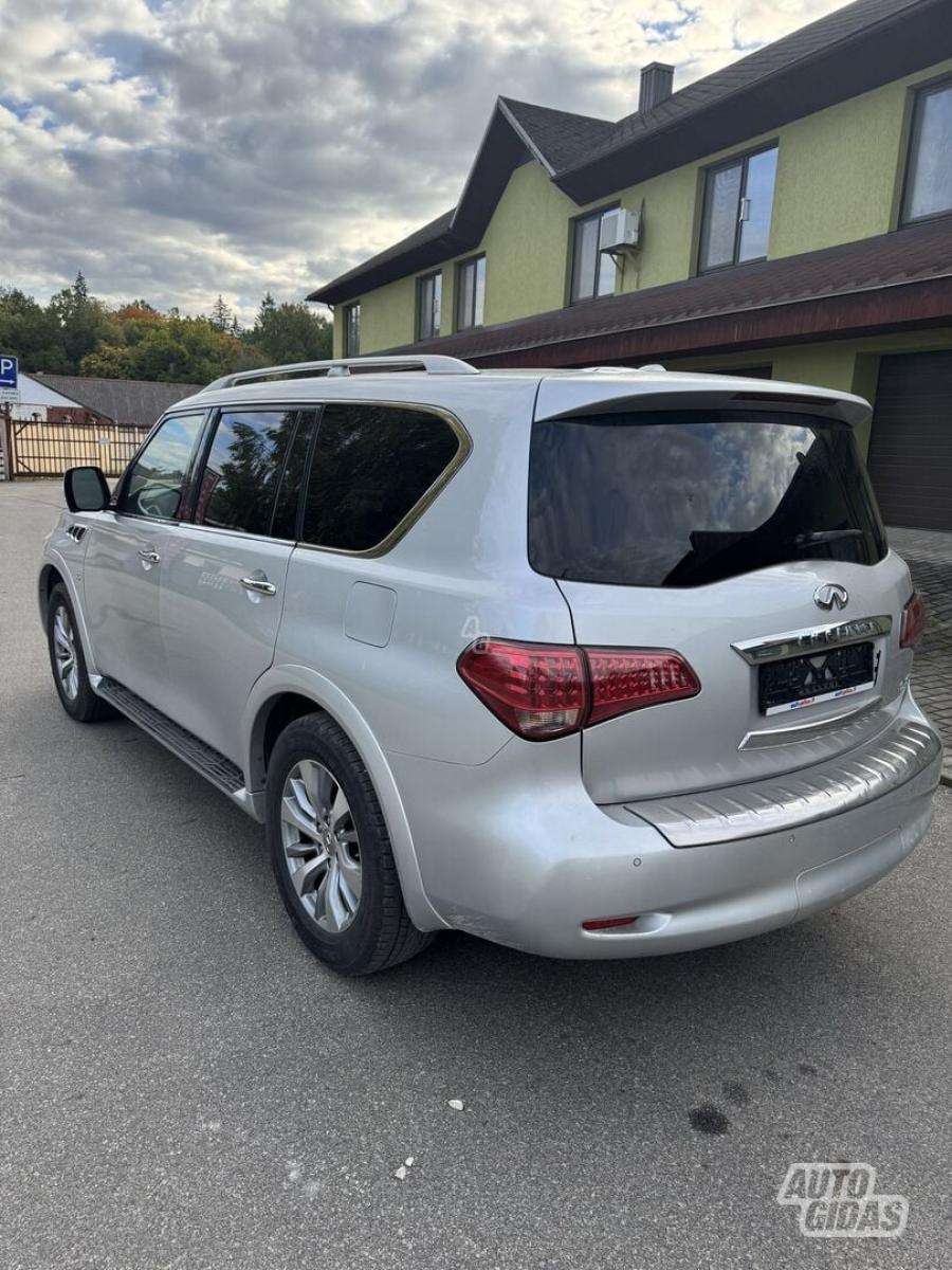 Infiniti QX80 2015 in Alytus, with an engine capacity of 5.60 L and mileage of 130 thousand km for 17555 €, photo 4 on AUTOMOTO.COM.LV