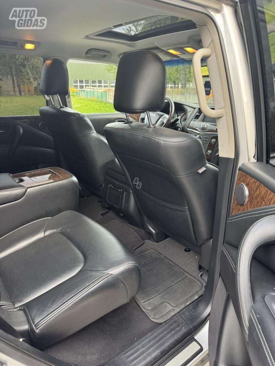 Infiniti QX80 2015 in Alytus, with an engine capacity of 5.60 L and mileage of 130 thousand km for 17555 €, photo 9 on AUTOMOTO.COM.LV