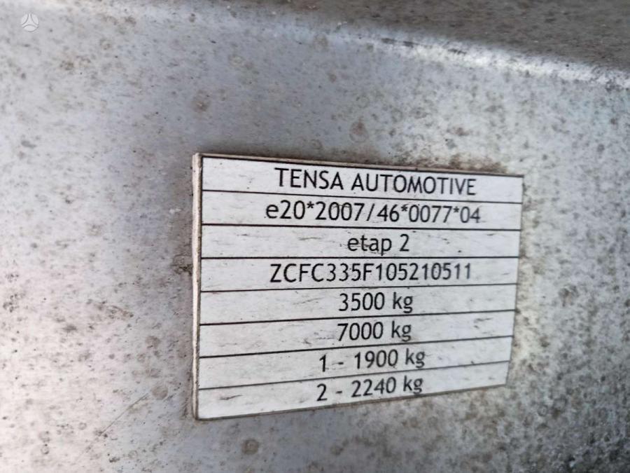 Grey Iveco Daily 2018 in Siauliai, with an engine capacity of 3.00 L and mileage of 1 thousand km for 8500 €, photo 12 on AUTOMOTO.COM.LV