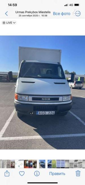 White Iveco Daily 2001 in Kaunas, with an engine capacity of 2.80 L and mileage of 190 thousand km for 3600 €, photo 3 on AUTOMOTO.COM.LV