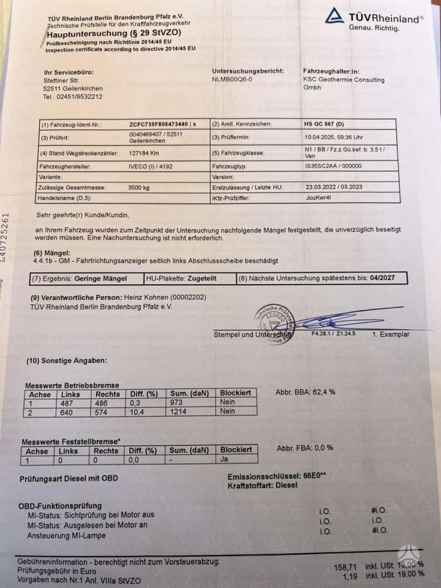 Balts Iveco Daily 2022 Kretinga, ar dzinēja tilpumu 3.00 L un nobraukumu 185 tūkst. km par 20799 €, foto 31 vietnē AUTOMOTO.COM.LV