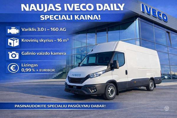 Белый Ивеко Дейли 2026 в Вильнюс, объемом двигателя 3.00 л и пробегом 0 тыс. км за 37328 €, фото 1 на AUTOMOTO.COM.LV