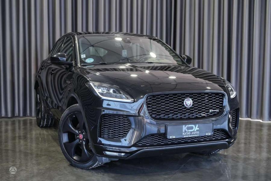 Black Jaguar E-Pace 2018 in Marijampole, with an engine capacity of 2.00 L and mileage of 162 thousand km for 14250 €, photo 2 on AUTOMOTO.COM.LV
