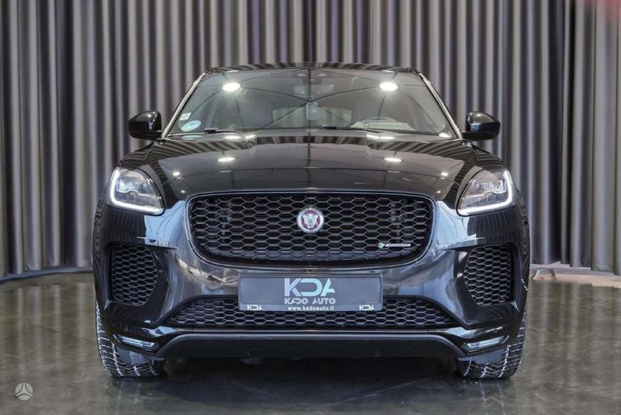 Black Jaguar E-Pace 2018 in Marijampole, with an engine capacity of 2.00 L and mileage of 162 thousand km for 14250 €, photo 3 on AUTOMOTO.COM.LV