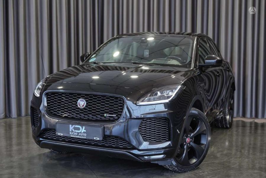 Black Jaguar E-Pace 2018 in Marijampole, with an engine capacity of 2.00 L and mileage of 162 thousand km for 14250 €, photo 4 on AUTOMOTO.COM.LV
