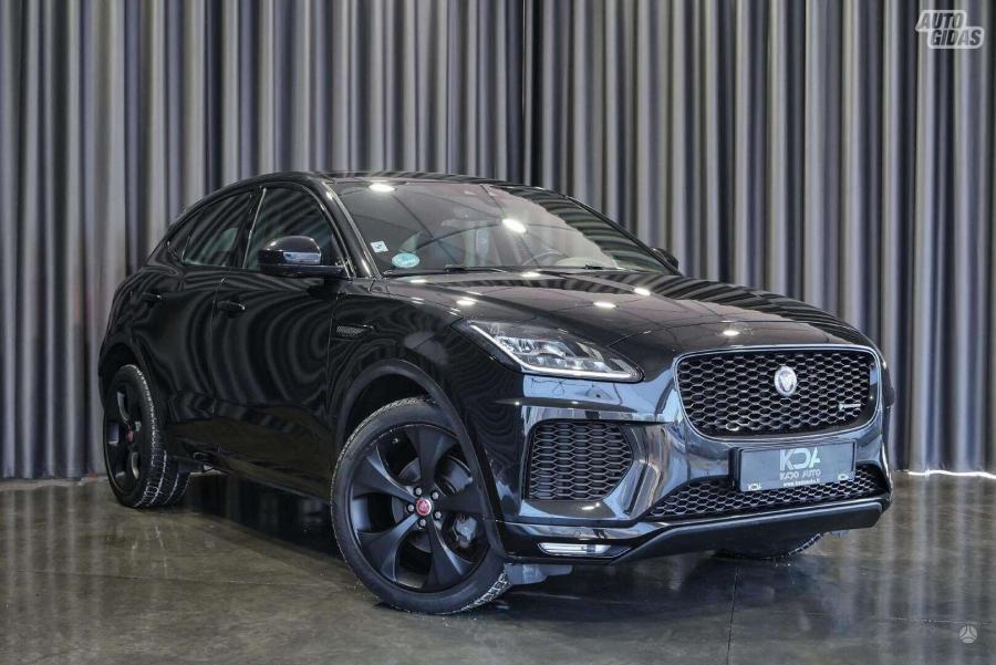 Black Jaguar E-Pace 2018 in Marijampole, with an engine capacity of 2.00 L and mileage of 162 thousand km for 14250 €, photo 1 on AUTOMOTO.COM.LV