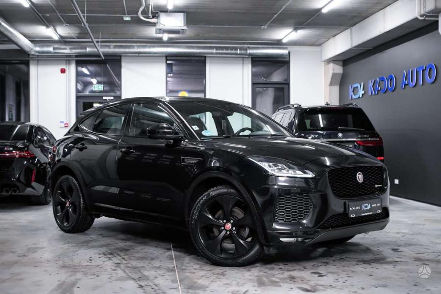 Melns Jaguar E-Pace 2018 Kauņa, ar dzinēja tilpumu 2.00 L un nobraukumu 162 tūkst. km par 14250 €, foto 1 vietnē AUTOMOTO.COM.LV