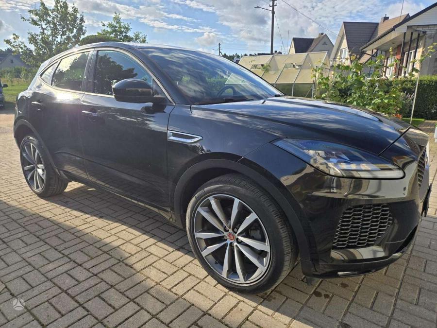 Black Jaguar E-Pace 2019 in Ukmerge, with an engine capacity of 2.00 L and mileage of 167 thousand km for 8950 €, photo 1 on AUTOMOTO.COM.LV
