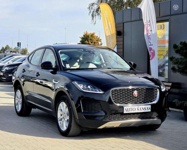 Melns Jaguar E-Pace 2019 Tauragė, ar dzinēja tilpumu 2.00 L un nobraukumu 54 tūkst. km par 13400 €, foto 1 vietnē AUTOMOTO.COM.LV