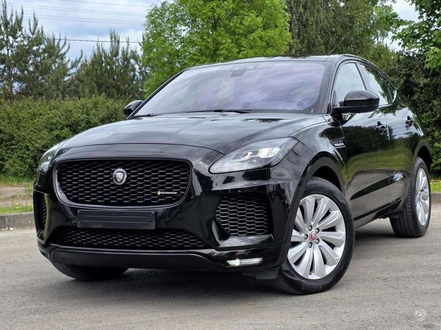 Melns Jaguar E-Pace 2020 Tauragė, ar dzinēja tilpumu 2.00 L un nobraukumu 160 tūkst. km par 13800 €, foto 1 vietnē AUTOMOTO.COM.LV