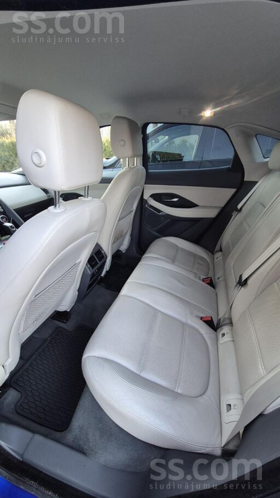 Blue Jaguar E-Pace 2018 in Riga, with an engine capacity of 2.00 L and mileage of 104 thousand km for 18500 €, photo 12 on AUTOMOTO.COM.LV