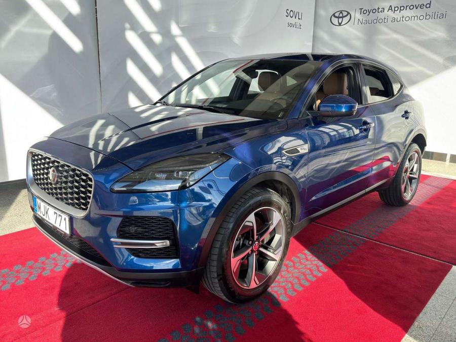 Blue Jaguar E-Pace 2022 in Siauliai, with an engine capacity of 2.00 L and mileage of 81 thousand km for 28900 €, photo 1 on AUTOMOTO.COM.LV