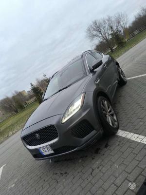 Grey Jaguar E-Pace 2018 in Panevezys, with an engine capacity of 2.00 L and mileage of 162 thousand km for 23000 €, photo  on AUTOMOTO.COM.LV