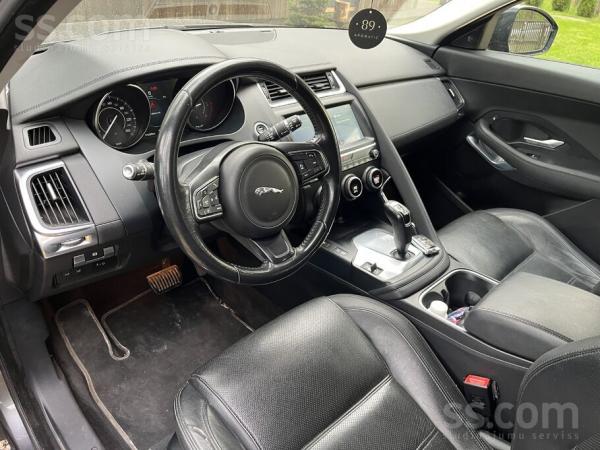 Grey Jaguar E-Pace 2018 in Riga, with an engine capacity of 2.00 L and mileage of 173 thousand km for 14590 €, photo 3 on AUTOMOTO.COM.LV