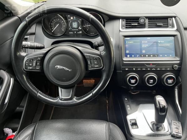 Grey Jaguar E-Pace 2018 in Riga, with an engine capacity of 2.00 L and mileage of 173 thousand km for 14590 €, photo 10 on AUTOMOTO.COM.LV