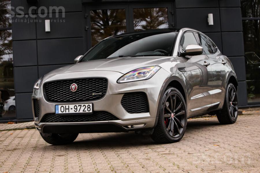 Pelēks Jaguar E-Pace 2019 Jelgava, ar dzinēja tilpumu 2.00 L un nobraukumu 137 tūkst. km par 16999 €, foto 5 vietnē AUTOMOTO.COM.LV