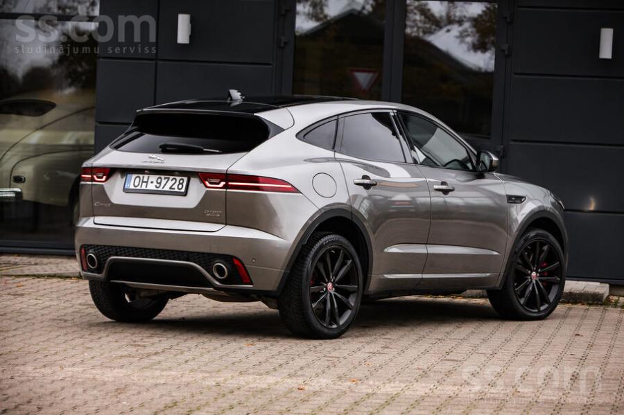 Pelēks Jaguar E-Pace 2019 Jelgava, ar dzinēja tilpumu 2.00 L un nobraukumu 137 tūkst. km par 16999 €, foto 12 vietnē AUTOMOTO.COM.LV
