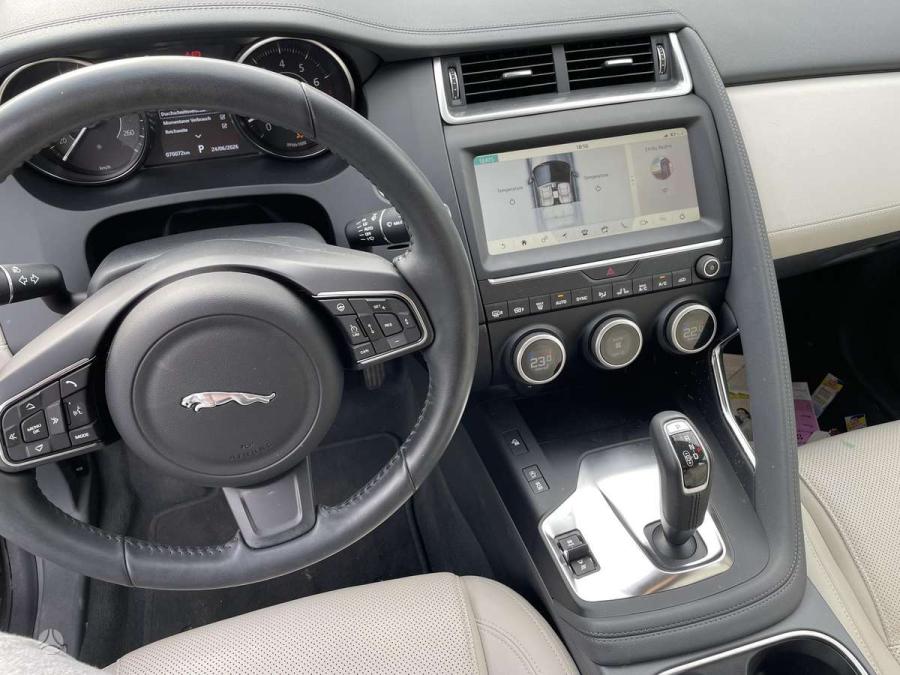 Grey Jaguar E-Pace 2020 in Panevezys, with an engine capacity of 2.00 L and mileage of 70 thousand km for 7600 €, photo 13 on AUTOMOTO.COM.LV