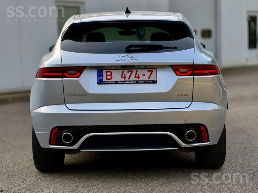 Grey Jaguar E-Pace 2020 in Riga, with an engine capacity of 2.00 L and mileage of 189 thousand km for 14700 €, photo 8 on AUTOMOTO.COM.LV