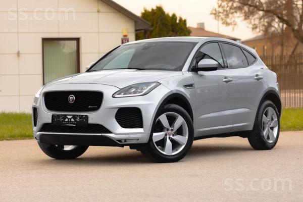 Grey Jaguar E-Pace 2021 in Jelgava, with an engine capacity of 2.00 L and mileage of 0 thousand km for 46990 €, photo 1 on AUTOMOTO.COM.LV
