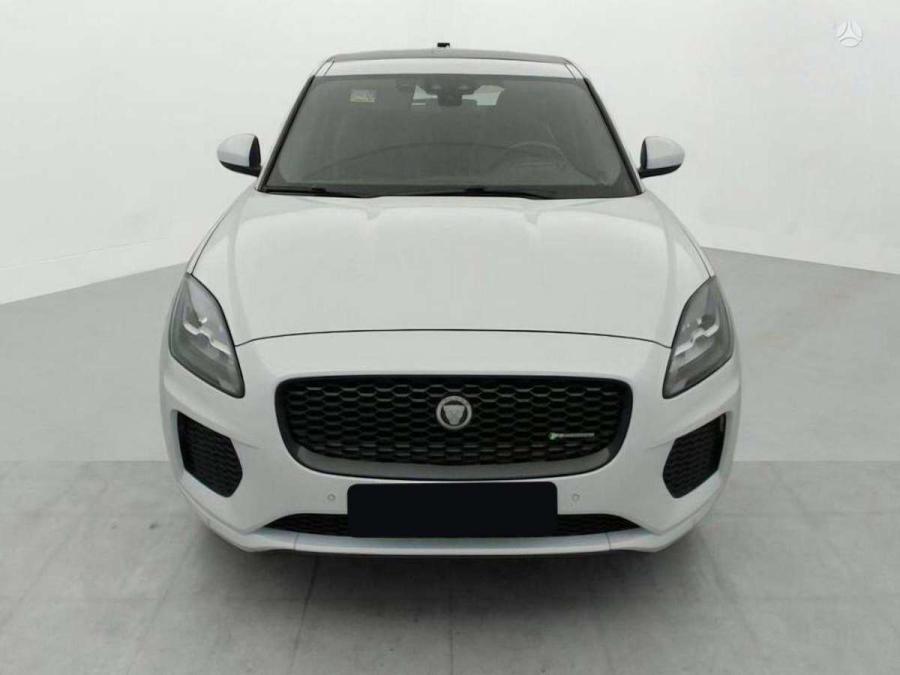 White Jaguar E-Pace 2018 in Vilnius, with an engine capacity of 2.00 L and mileage of 126 thousand km for 18599 €, photo 3 on AUTOMOTO.COM.LV