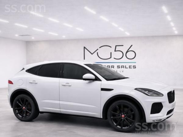 White Jaguar E-Pace 2018 in Riga, with an engine capacity of 2.00 L and mileage of 132 thousand km for 17900 €, photo 2 on AUTOMOTO.COM.LV