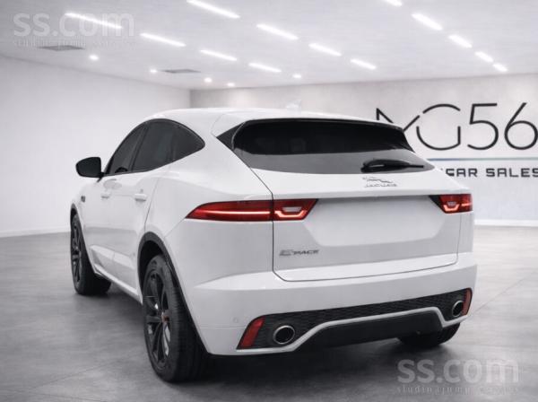 White Jaguar E-Pace 2018 in Riga, with an engine capacity of 2.00 L and mileage of 132 thousand km for 17900 €, photo 5 on AUTOMOTO.COM.LV
