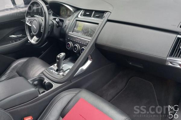 White Jaguar E-Pace 2018 in Riga, with an engine capacity of 2.00 L and mileage of 132 thousand km for 17900 €, photo 6 on AUTOMOTO.COM.LV