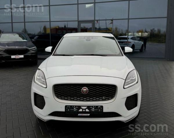 White Jaguar E-Pace 2019 in Telschi, with an engine capacity of 2.00 L and mileage of 215 thousand km for 13699 €, photo 2 on AUTOMOTO.COM.LV