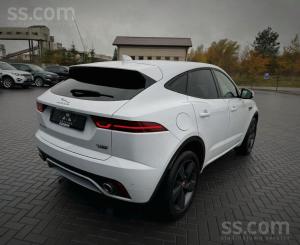 White Jaguar E-Pace 2019 in Telschi, with an engine capacity of 2.00 L and mileage of 215 thousand km for 13699 €, photo 6 on AUTOMOTO.COM.LV