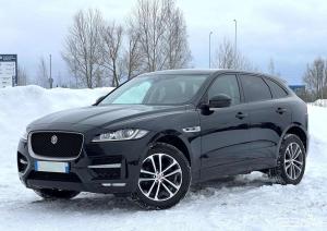 Melns Jaguar F-Pace 2017 Tauragė, ar dzinēja tilpumu 2.00 L un nobraukumu 145 tūkst. km par 12400 €, foto  vietnē AUTOMOTO.COM.LV