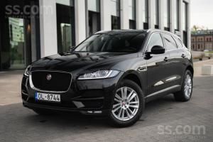 Black Jaguar F-Pace 2017 in Riga, with an engine capacity of 2.00 L and mileage of 214 thousand km for 13990 €, photo  on AUTOMOTO.COM.LV