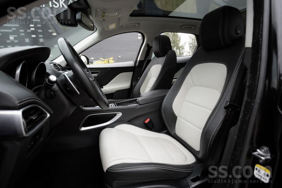 Black Jaguar F-Pace 2017 in Jelgava, with an engine capacity of 2.00 L and mileage of 0 thousand km for 10990 €, photo 19 on AUTOMOTO.COM.LV