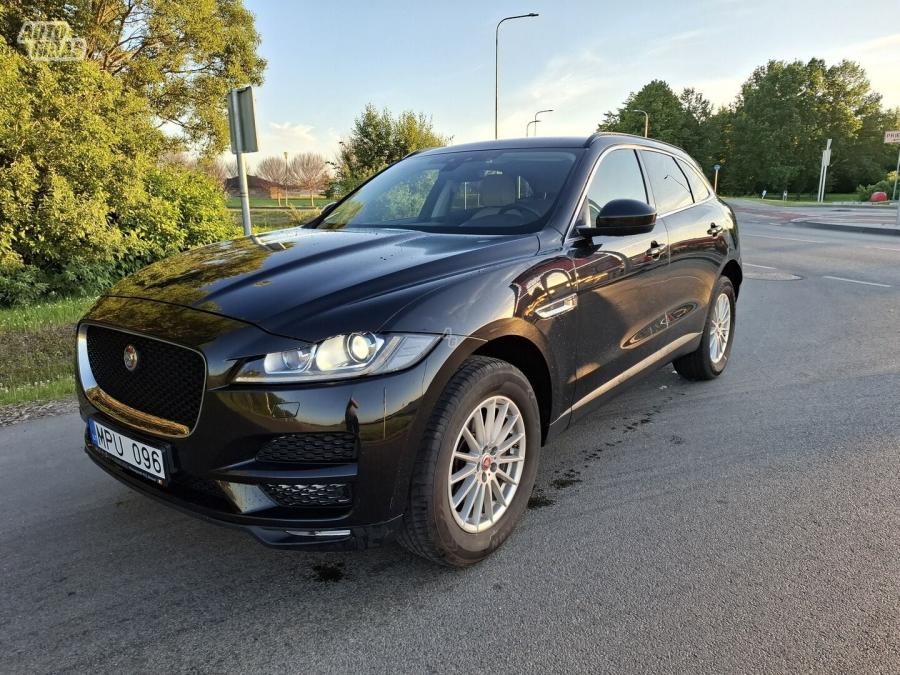 Black Jaguar F-Pace 2017 in Kretinga, with an engine capacity of 2.00 L and mileage of 175 thousand km for 12200 €, photo 1 on AUTOMOTO.COM.LV