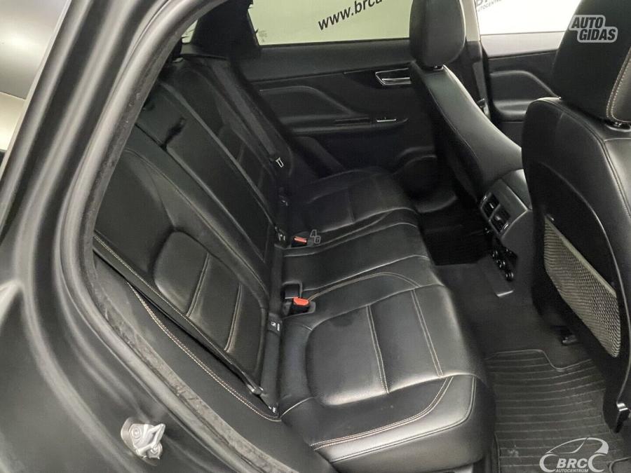 Black Jaguar F-Pace 2018 in Avizieniai, with an engine capacity of 2.00 L and mileage of 173 thousand km for 19900 €, photo 12 on AUTOMOTO.COM.LV