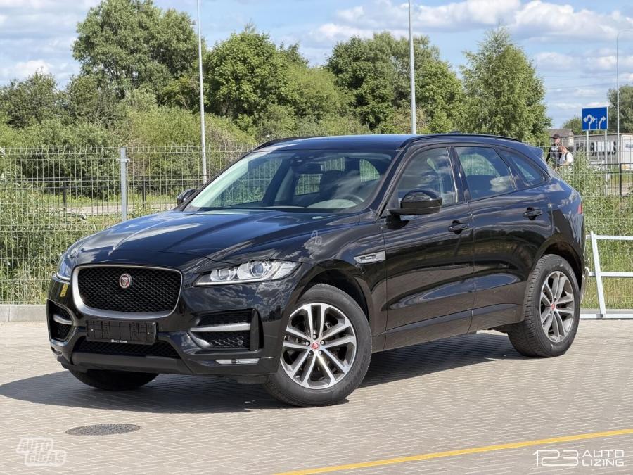 Melns Jaguar F-Pace 2018 Tauragė, ar dzinēja tilpumu 2.00 L un nobraukumu 162 tūkst. km par 12300 €, foto 1 vietnē AUTOMOTO.COM.LV