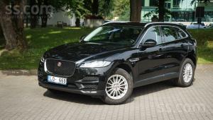 Black Jaguar F-Pace 2018 in Riga, with an engine capacity of 2.00 L and mileage of 148 thousand km for 13950 €, photo  on AUTOMOTO.COM.LV
