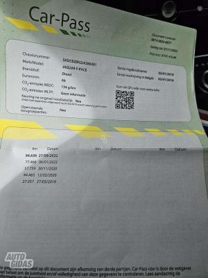 Black Jaguar F-Pace 2018 in Siauliai, with an engine capacity of 2.00 L and mileage of 224 thousand km for 13450 €, photo 25 on AUTOMOTO.COM.LV