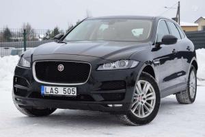Black Jaguar F-Pace 2019 in Vilnius, with an engine capacity of 2.00 L and mileage of 114 thousand km for 16200 €, photo  on AUTOMOTO.COM.LV