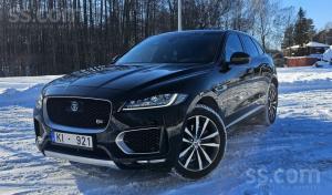 Black Jaguar F-Pace 2019 in Riga, with an engine capacity of 3.00 L and mileage of 85 thousand km for 28300 €, photo  on AUTOMOTO.COM.LV