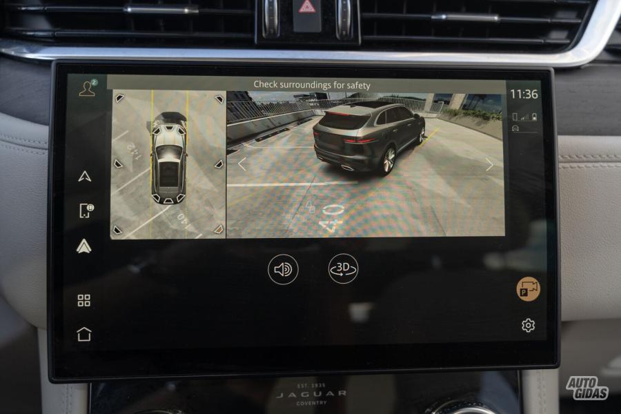 Melns Jaguar F-Pace 2021 Viļņa, ar dzinēja tilpumu 2.00 L un nobraukumu 65 tūkst. km par 29950 €, foto 30 vietnē AUTOMOTO.COM.LV