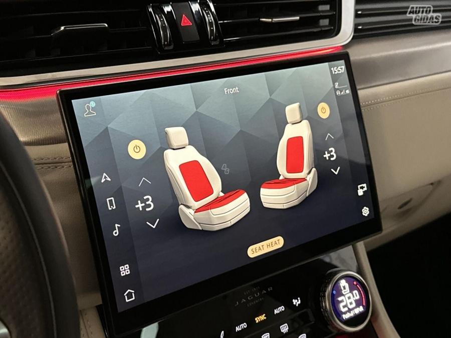 Melns Jaguar F-Pace 2024 Viļņa, ar dzinēja tilpumu 3.00 L un nobraukumu 21 tūkst. km par 52000 €, foto 22 vietnē AUTOMOTO.COM.LV