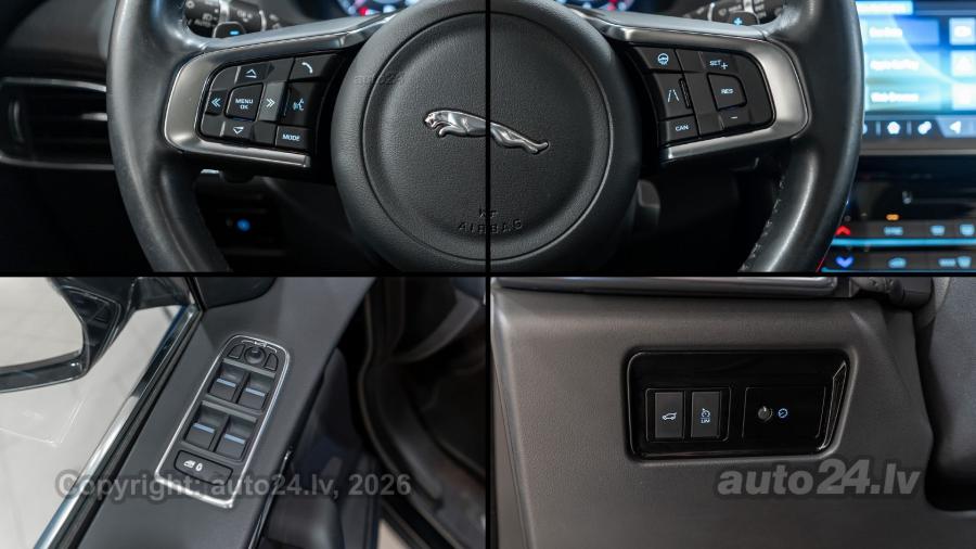 Black Jaguar F-Pace 2020 in Tallinn, with an engine capacity of 2.00 L and mileage of 57 thousand km for 25900 €, photo 9 on AUTOMOTO.COM.LV