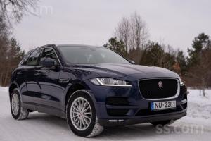 Zils Jaguar F-Pace 2017 Liepāja, ar dzinēja tilpumu 2.00 L un nobraukumu 118 tūkst. km par 16900 €, foto 3 vietnē AUTOMOTO.COM.LV