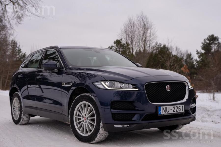 Zils Jaguar F-Pace 2017 Liepāja, ar dzinēja tilpumu 2.00 L un nobraukumu 118 tūkst. km par 16900 €, foto 3 vietnē AUTOMOTO.COM.LV