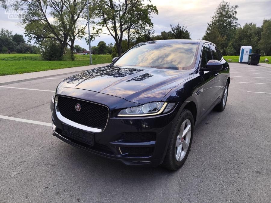 Blue Jaguar F-Pace 2018 in Siauliai, with an engine capacity of 2.00 L and mileage of 140 thousand km for 13000 €, photo 1 on AUTOMOTO.COM.LV