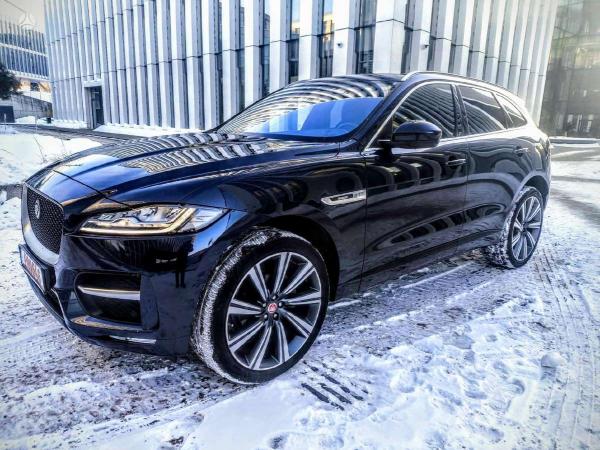 Zils Jaguar F-Pace 2019 Viļņa, ar dzinēja tilpumu 2.00 L un nobraukumu 132 tūkst. km par 19360 €, foto 7 vietnē AUTOMOTO.COM.LV