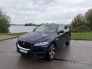 Blue Jaguar F-Pace 2019 in Riga, with an engine capacity of 2.00 L and mileage of 60 thousand km for 18500 €, photo  on AUTOMOTO.COM.LV